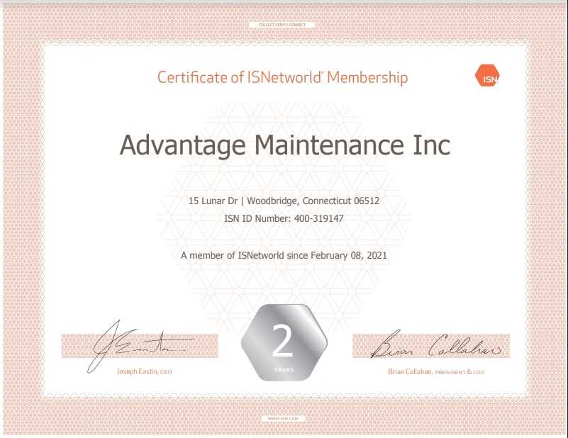 Advantage Maintenance Inc ISNnetworld